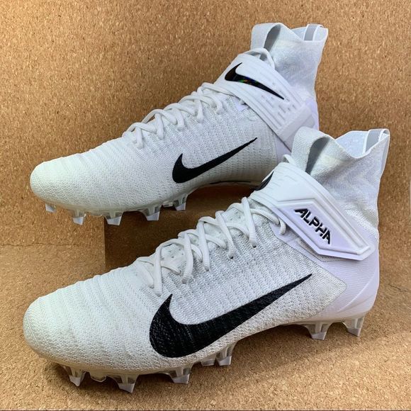 Nike | Shoes | Nike Mens Alpha Menace Elite 2 Flyknit White Football ...